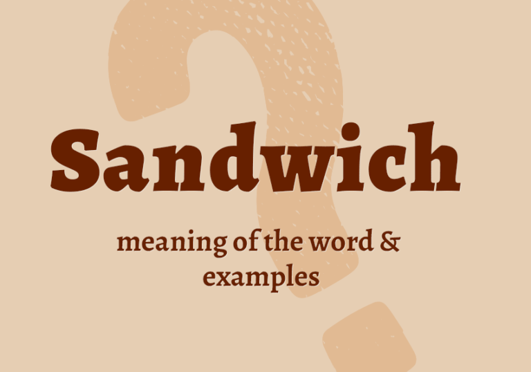 Sandwich - what does it mean? Definition, examples & synonyms,
